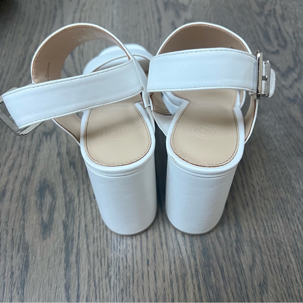 Urban Outfitters Rachel Strap Sandal Block Heels - Gem